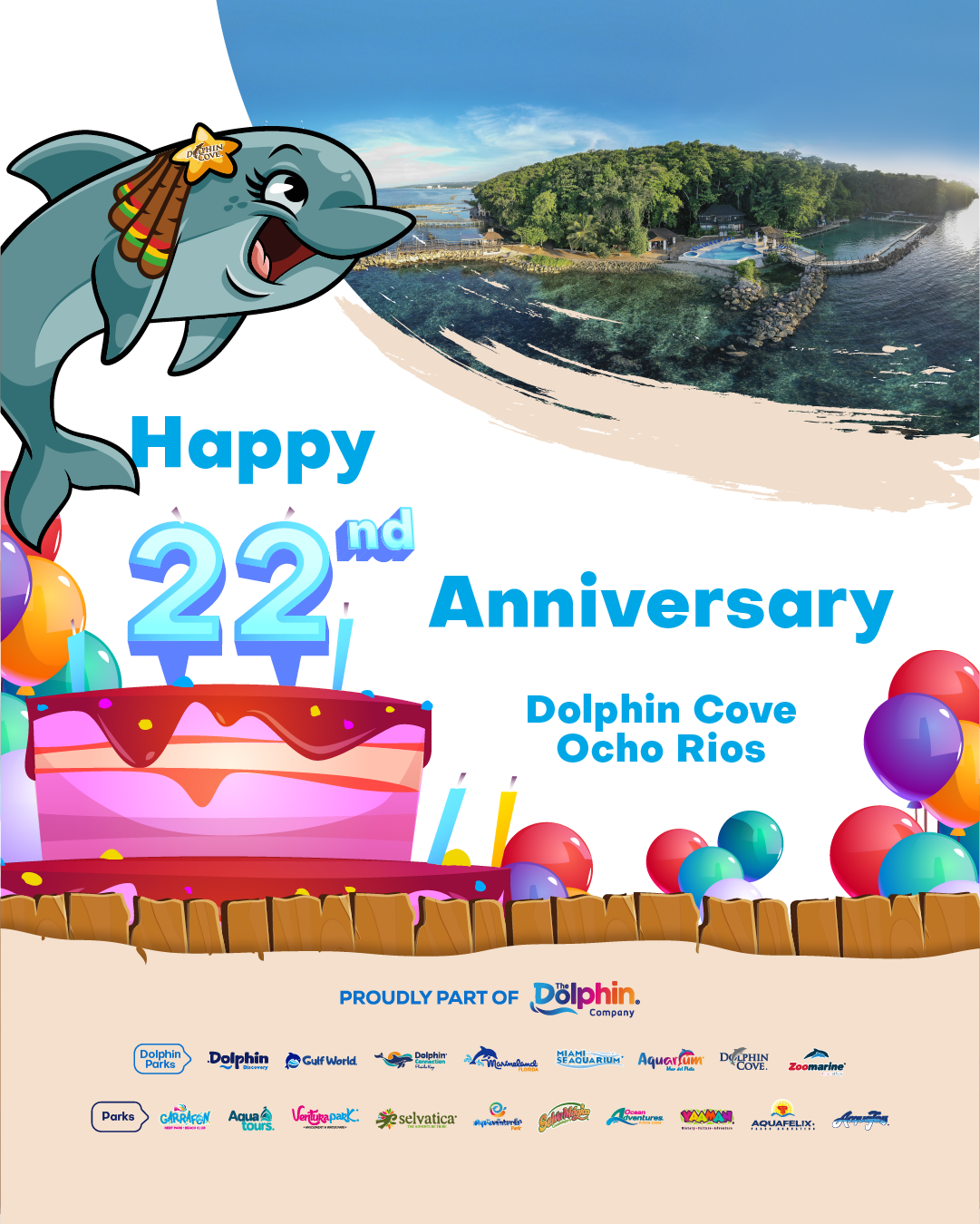 22nd Anniversary Dolphin Cove Ocho Ríos - The Dolphin Company
